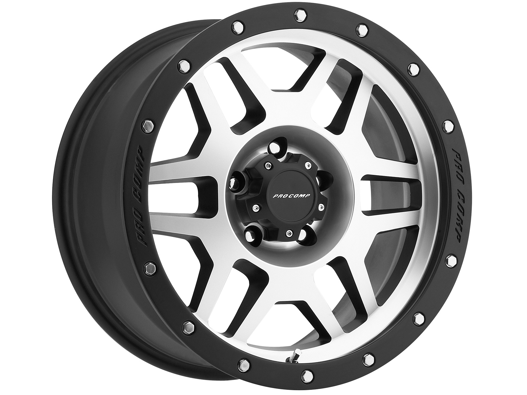 Pro Comp Machined & Black 41 Phaser Wheels | Rugged Ridge