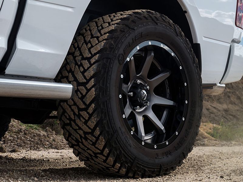 Fuel Two-Piece Grey Rampage Wheels | Rugged Ridge