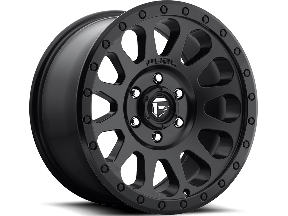 Fuel Matte Black Vector Wheels | Rugged Ridge