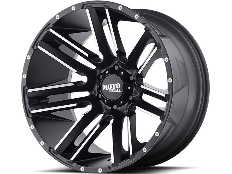 Moto Metal Black MO978 Razor Wheels | Rugged Ridge