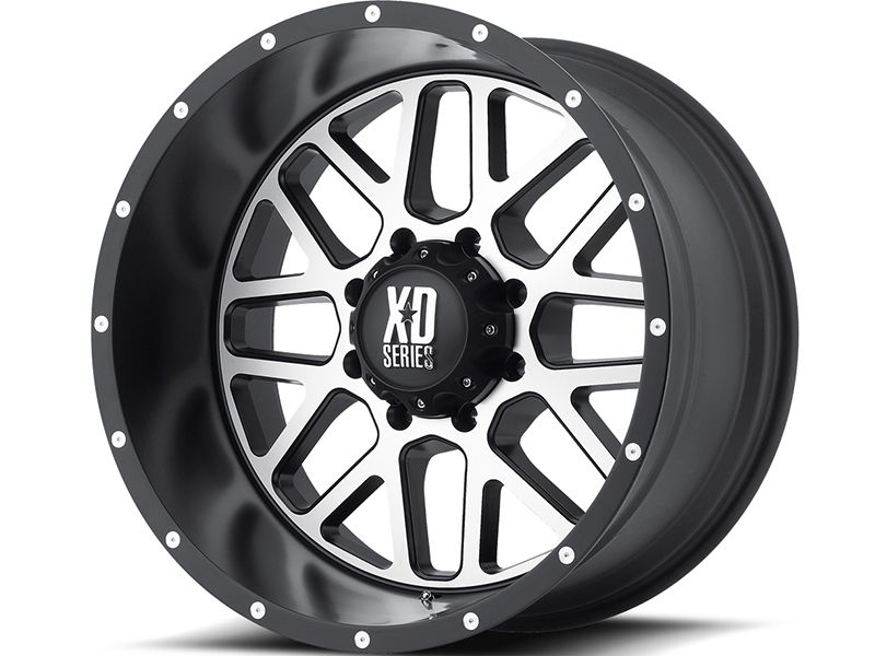 XD Series Machined Matte Black XD820 Grenade Wheels | Rugged Ridge