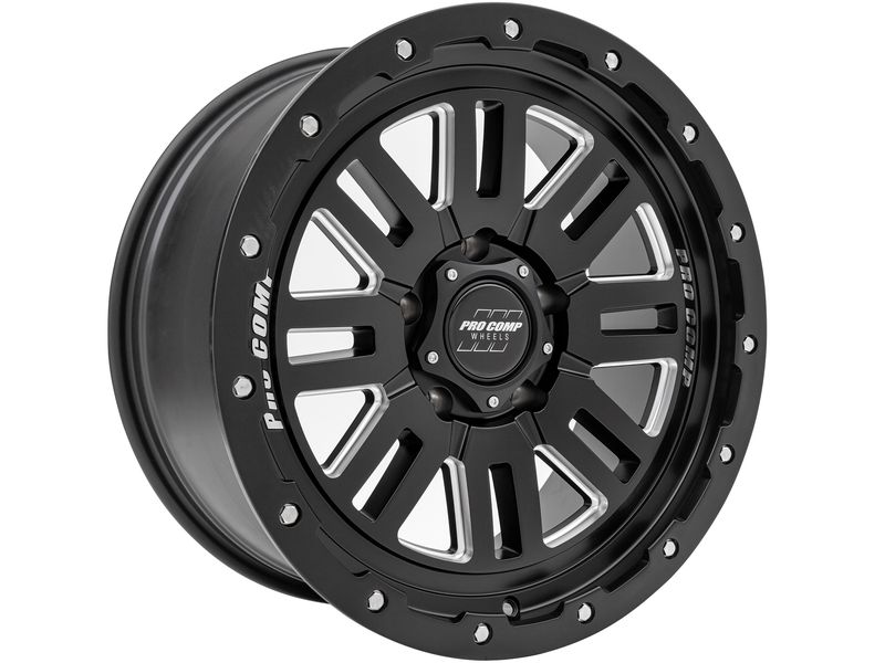 Pro Comp Milled Matte Black 61 Cognos Wheels | Rugged Ridge