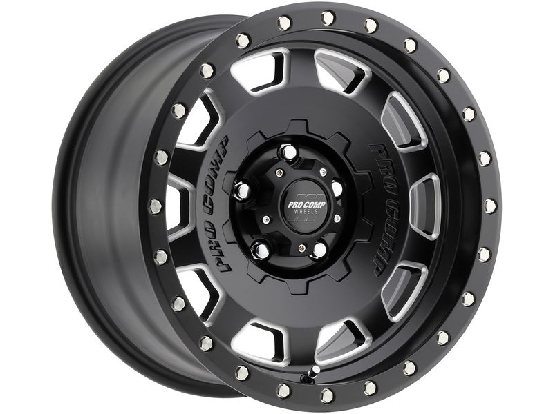 Pro Comp Pro Comp Milled Matte Black 60 Hammer Wheel 5160-7983