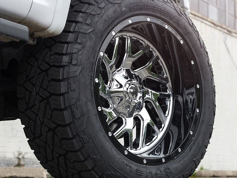 Fuel Two-Piece Chrome & Black Triton Wheels | Rugged Ridge