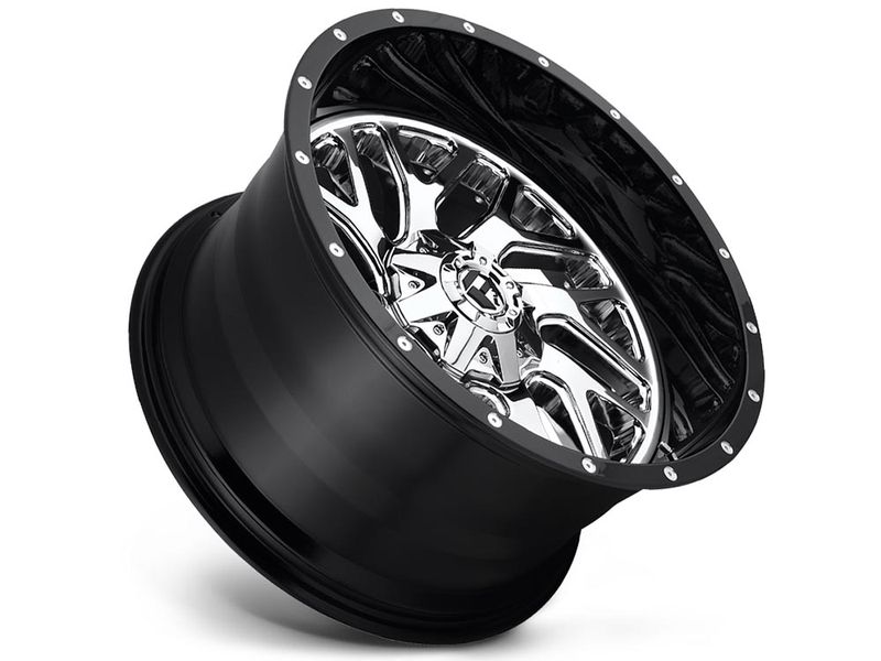 Fuel Two-Piece Chrome & Black Triton Wheels | Rugged Ridge
