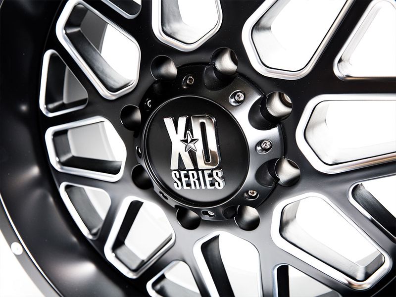 XD Series Milled Matte Black XD820 Grenade Wheels | Rugged Ridge