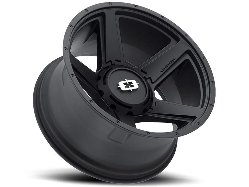 Vision Matte Black Empire Wheels | Rugged Ridge