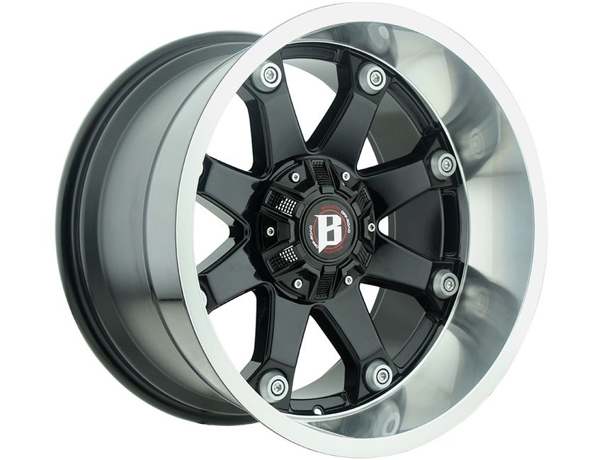 Ballistic Black & Machined 581 Beast Wheels | Rugged Ridge