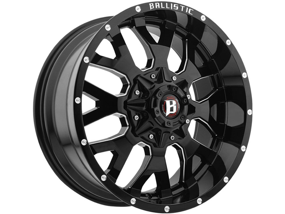 Ballistic Black 853 Tank Wheels | Rugged Ridge