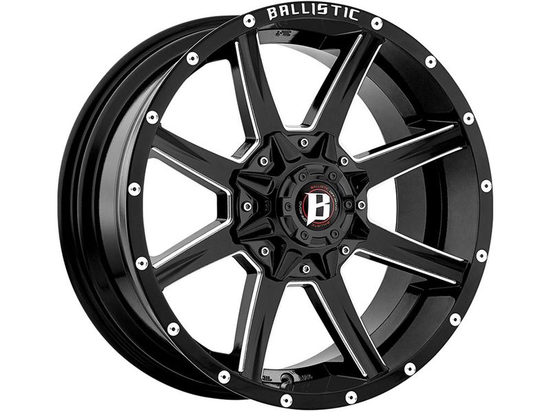 Ballistic Black 956 Razorback Wheels | Rugged Ridge