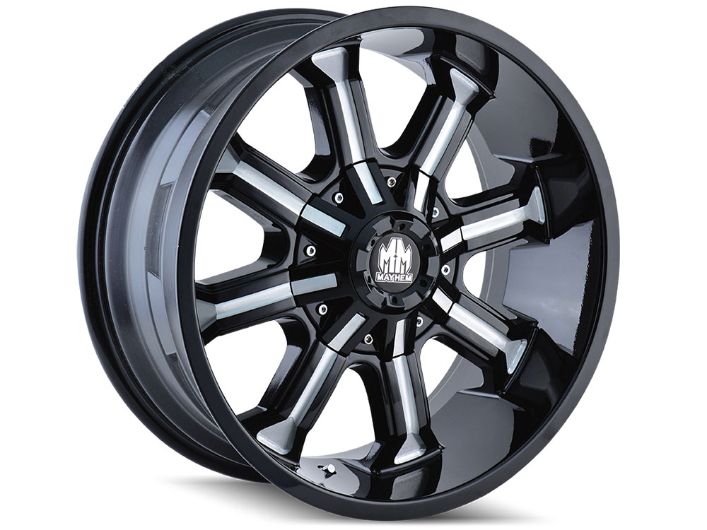 Mayhem Machined Black Beast Wheels | Rugged Ridge