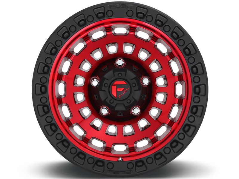Fuel Red & Black Zephyr Wheels | Rugged Ridge
