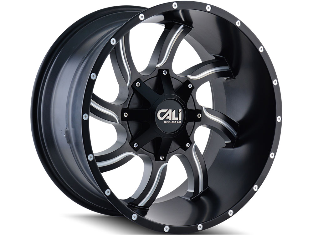 Cali Offroad Black Twisted Wheels | Rugged Ridge