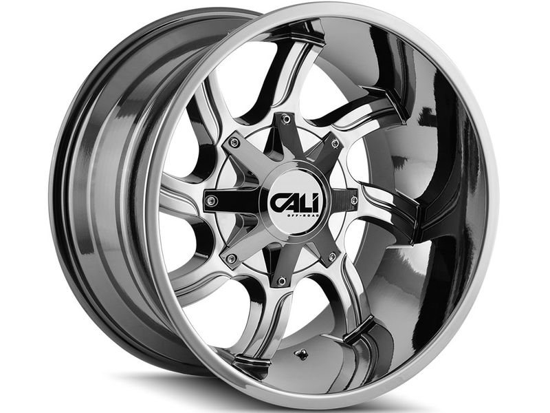 Cali Offroad Chrome Twisted Wheels | Rugged Ridge