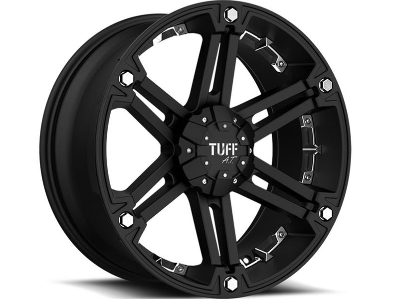 Tuff Black & Chrome T01 Wheels | Rugged Ridge