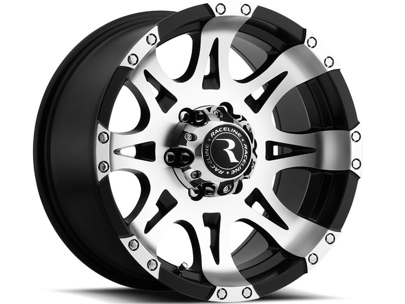 Raceline Machined Black Raptor Wheels | Rugged Ridge