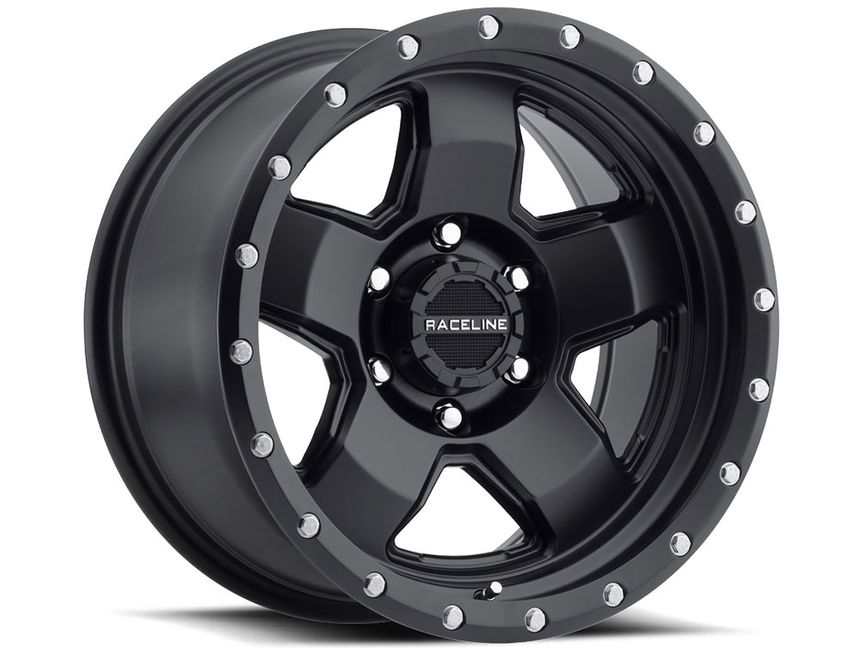 Raceline Black Combat Wheels | Rugged Ridge