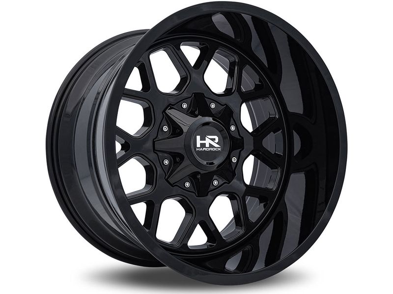Hardrock Gloss Black Gunner Wheels | Rugged Ridge