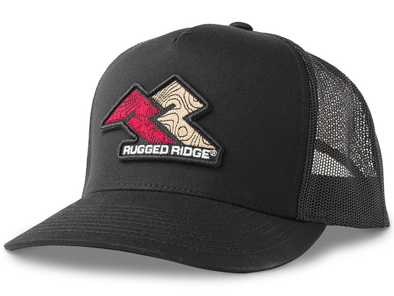 RealTruck Rugged Ridge Black Double R Trucker Hat | Rugged Ridge