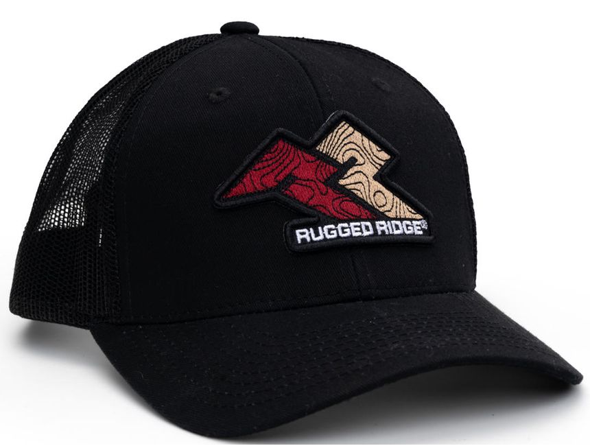 Rugged Ridge Black Double R Trucker Hat | Rugged Ridge
