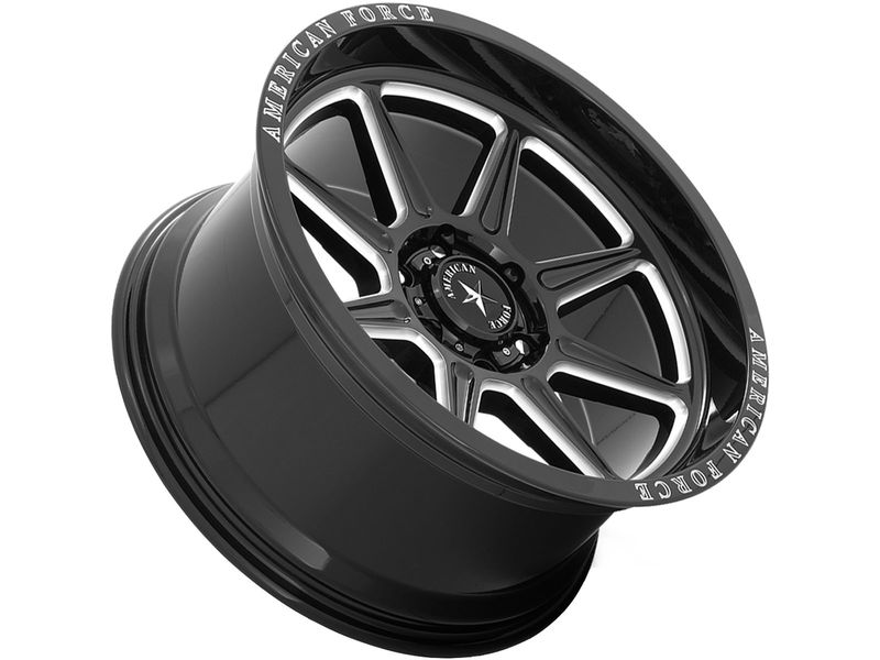American Force Milled Gloss Black Trail Wheels | Rugged Ridge