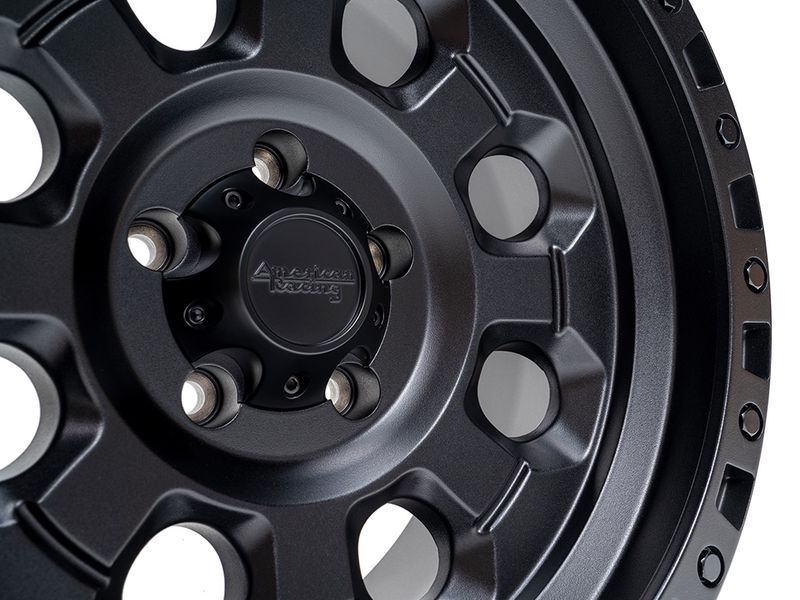 American Racing Matte Black AR201 Wheels | Rugged Ridge
