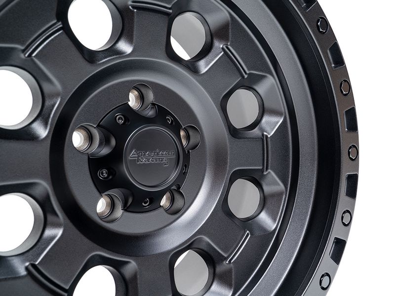 American Racing Matte Black AR201 Wheels | Rugged Ridge