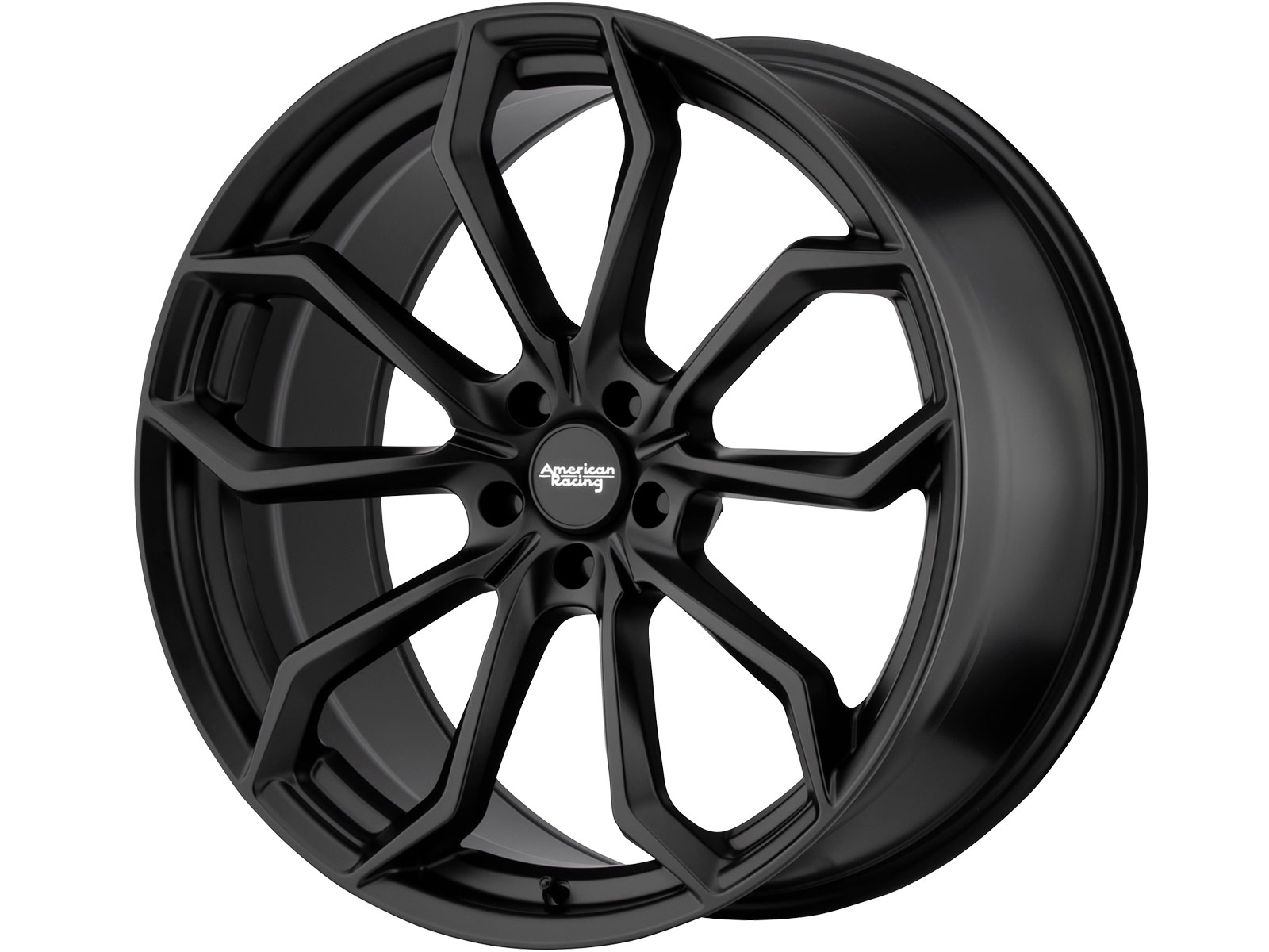 American Racing Matte Black AR932 Splitter Wheels | Rugged Ridge
