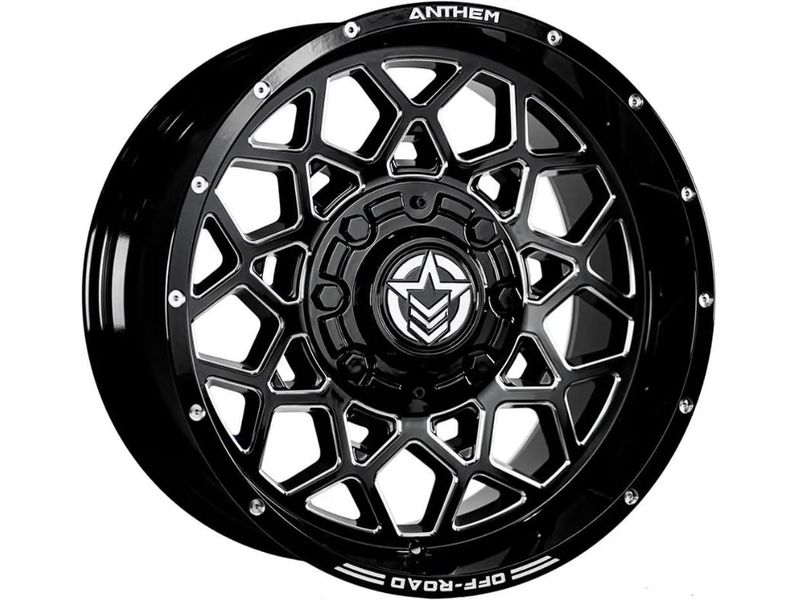 Anthem Off-Road Anthem Off-Road Milled Gloss Black Avenger Wheel ...