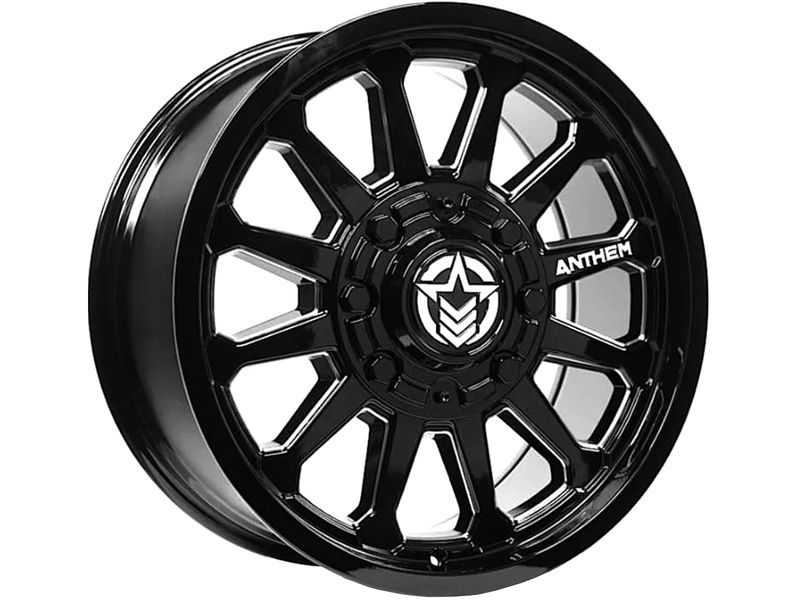 Anthem Off-Road Milled Gloss Black Intimidator Wheels | Rugged Ridge