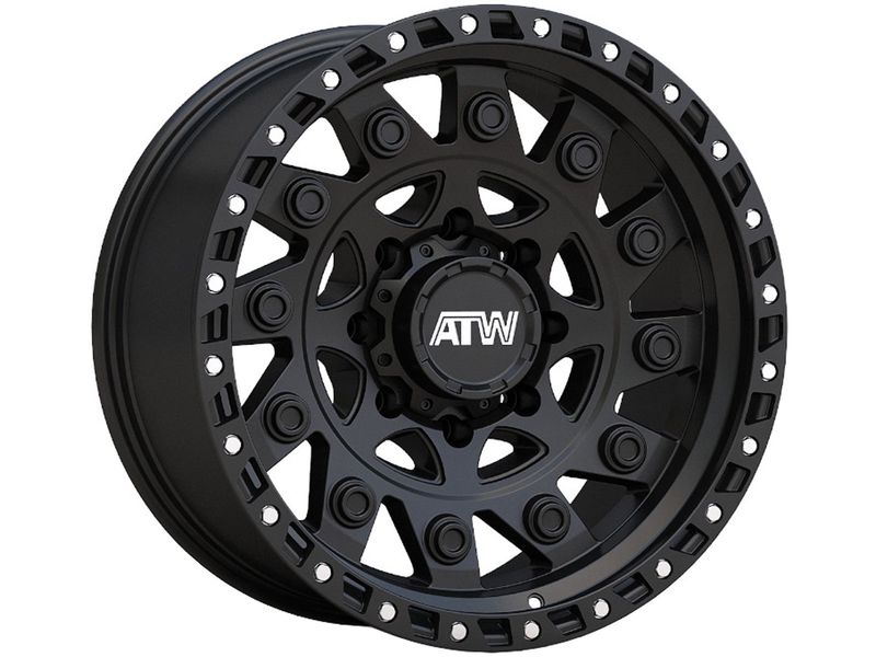 ATW Matte Black Congo Wheels | Rugged Ridge