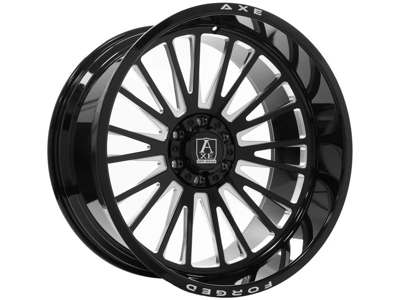 Axe Offroad Axe Offroad Forged Milled Gloss Black AF7 Wheel 26128170 ...