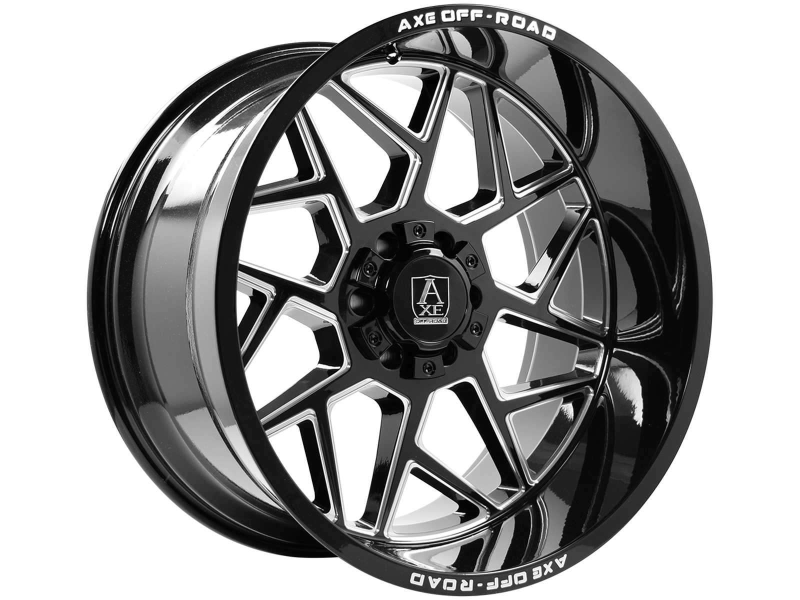 Axe Offroad Milled Gloss Black Nemesis Wheels | Rugged Ridge