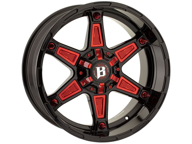 Ballistic Ballistic Black & Red 827 Warrior Wheel 827200060-19GB