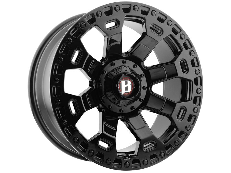 Ballistic Gloss Black 975 Moab Wheels | Rugged Ridge