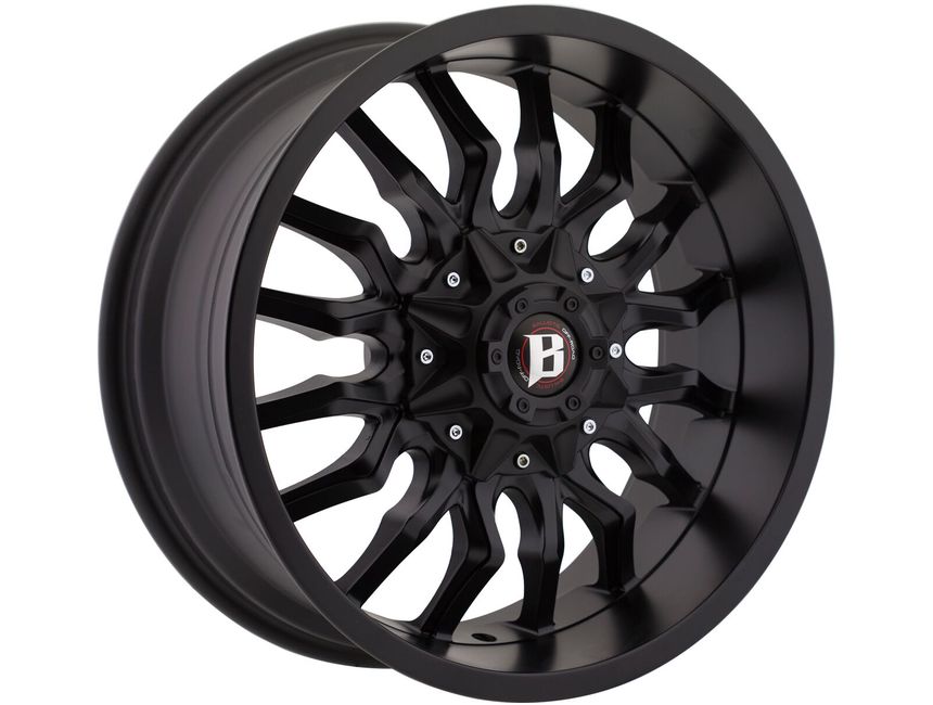 Ballistic Matte Black 972 Tarantula Wheels | Rugged Ridge