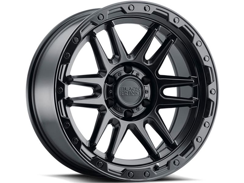 Black Rhino Matte Black Apache Wheels | Rugged Ridge