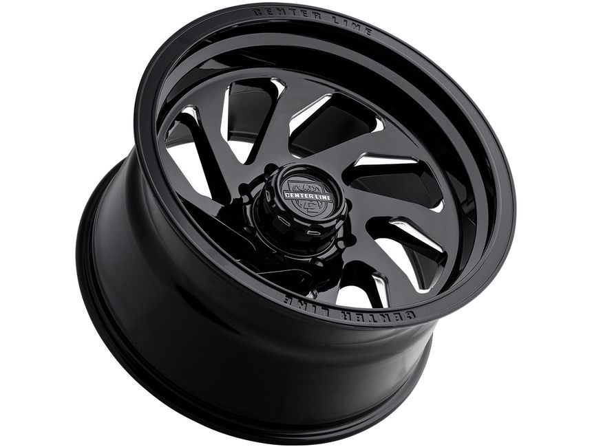 Center Line Milled Gloss Black Tangent Wheels | Rugged Ridge