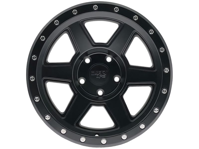 Dirty Life Matte Black Compound Wheels | Rugged Ridge