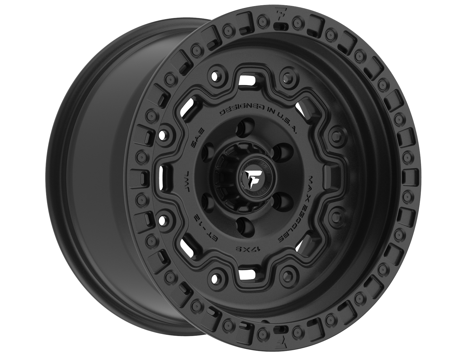 Fittipaldi Off-Road Matte Black FT100 Wheels | Rugged Ridge