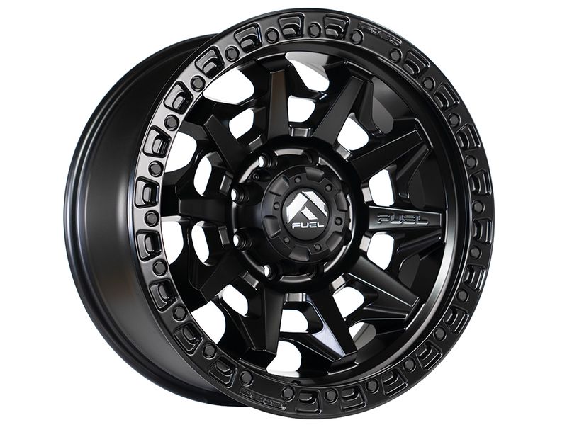 Fuel Matte Black Covert Wheels | Rugged Ridge