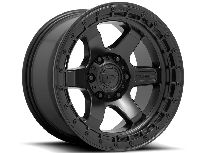 Fuel Matte Black Block Wheels | Rugged Ridge