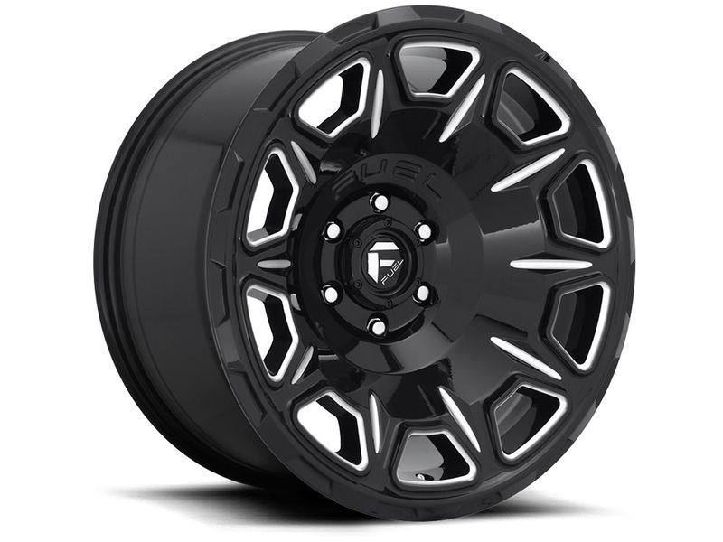Fuel Milled Black Vengeance Wheels | Rugged Ridge