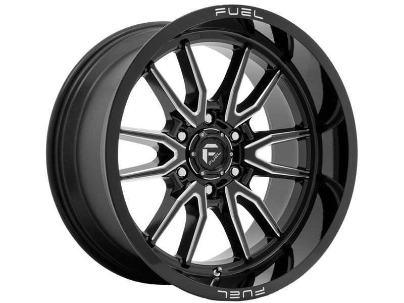 Fuel Fuel Milled Gloss Black Clash 6 Wheel D76120008447