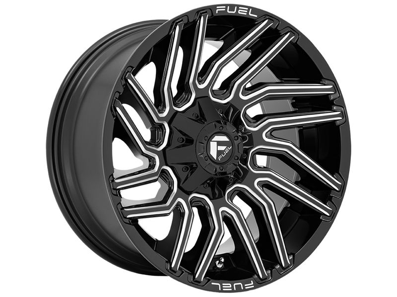 Fuel Milled Gloss Black Typhoon Wheels | Rugged Ridge