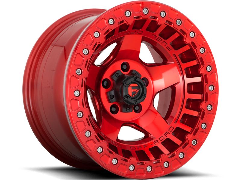 Fuel Red D117 Warp Beadlock Wheels | Rugged Ridge