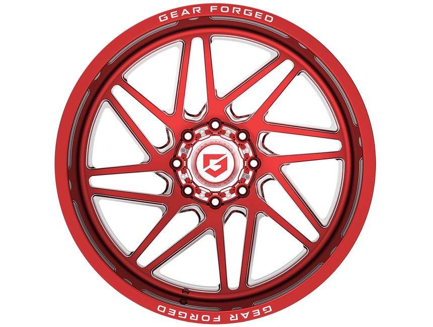 Gear Off-Road Forged Milled Red 761 Wheels | Rugged Ridge