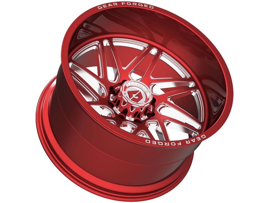 Gear Off-Road Forged Milled Red 761 Wheels | Rugged Ridge