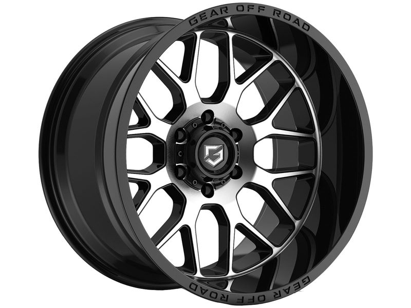 Gear Off-Road Machined Gloss Black Raid Wheels | Rugged Ridge