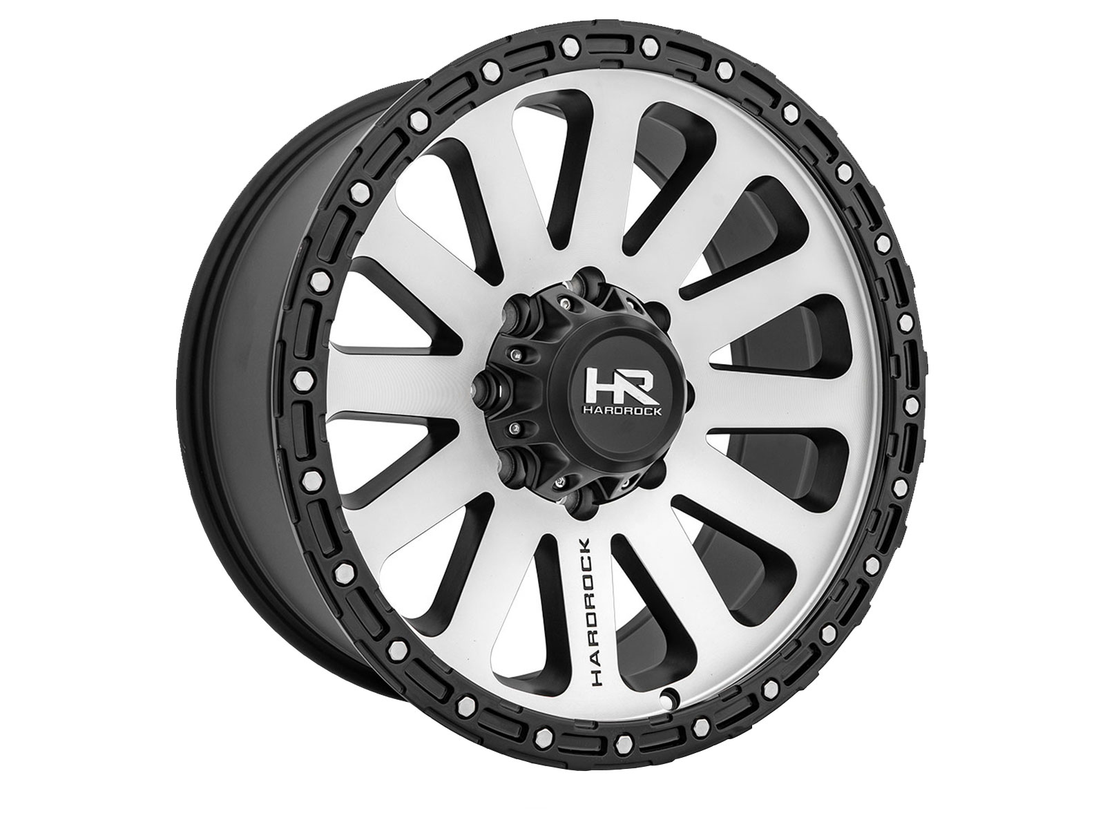 Hardrock Machined Matte Black H102 Wheels | Rugged Ridge